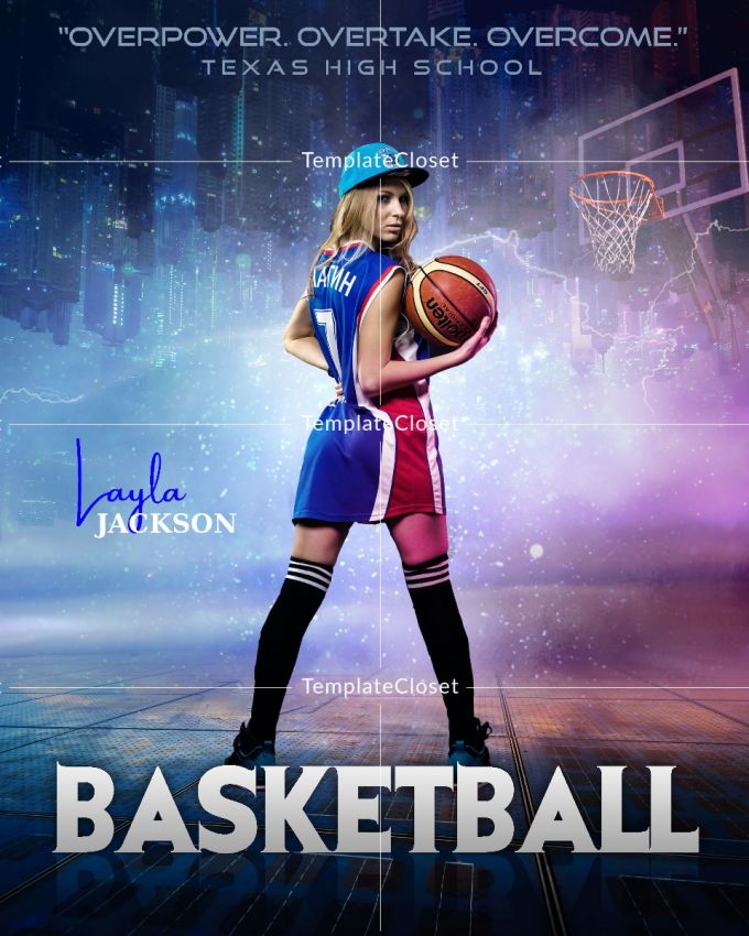 Basketball Layla Jackson Template Photography