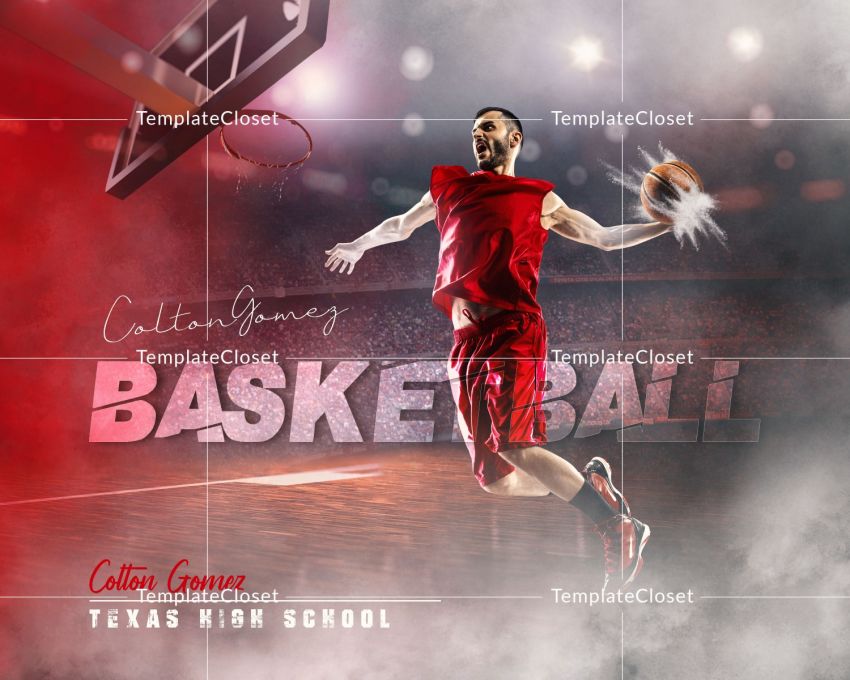Colton Gomez Basketball Template Photography