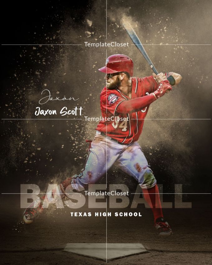 Jaxon Scott Baseball Photography Template