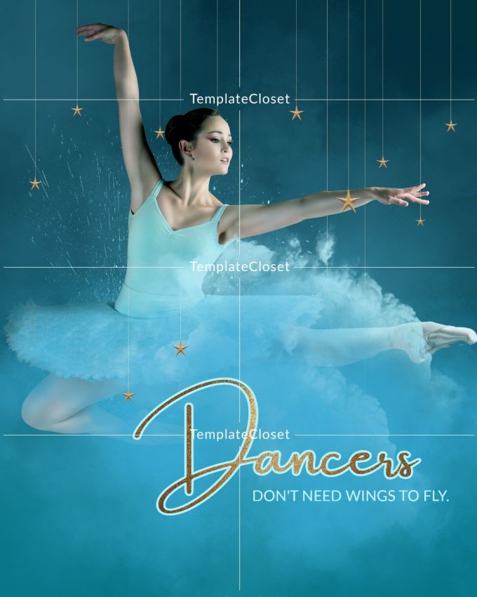 Template Closet - Wings for Fly Dance Photography Template